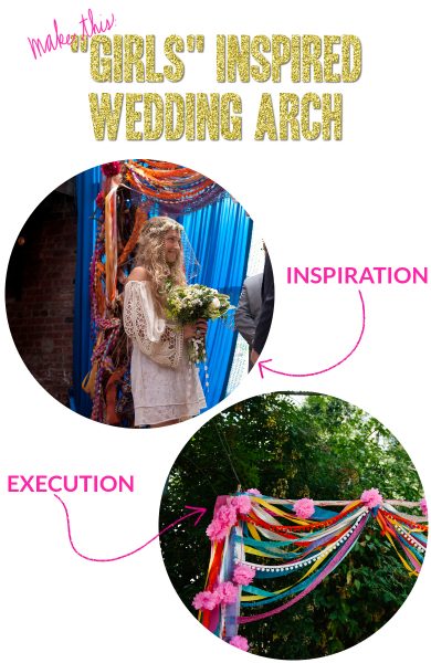 Make This "Girls" Inspired Wedding Arch | A Practical Wedding