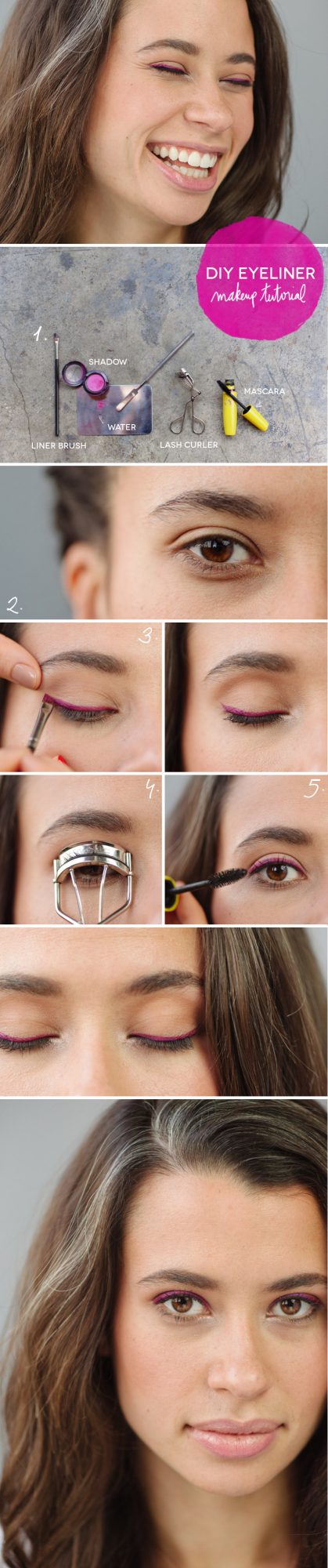 How To: DIY Bright Colorful Eyeliner | A Practical Wedding