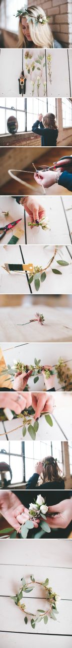 How To: DIY an Easy Asymmetrical Flower Crown for Minimalists | A ...