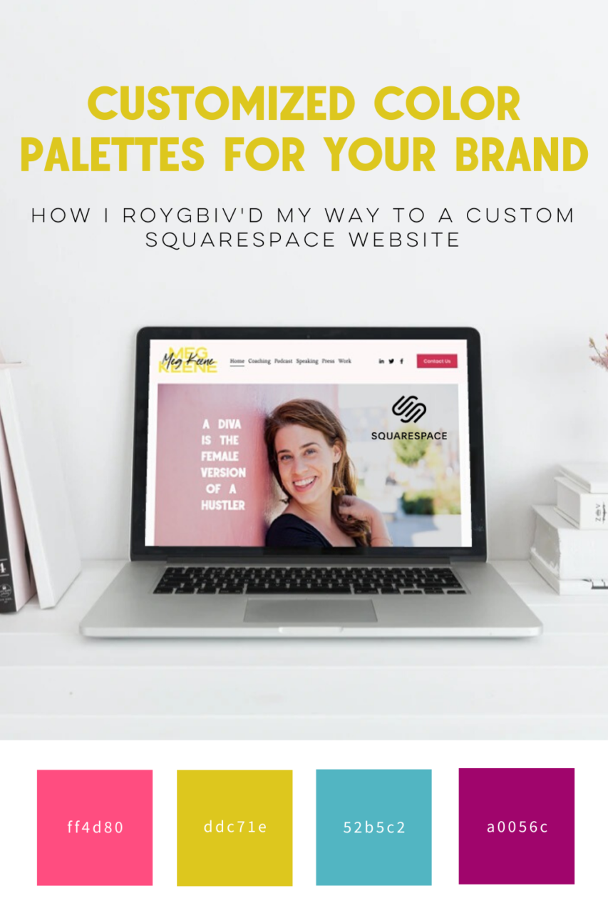 Squarespace Color Palette Customization | A Practical Wedding