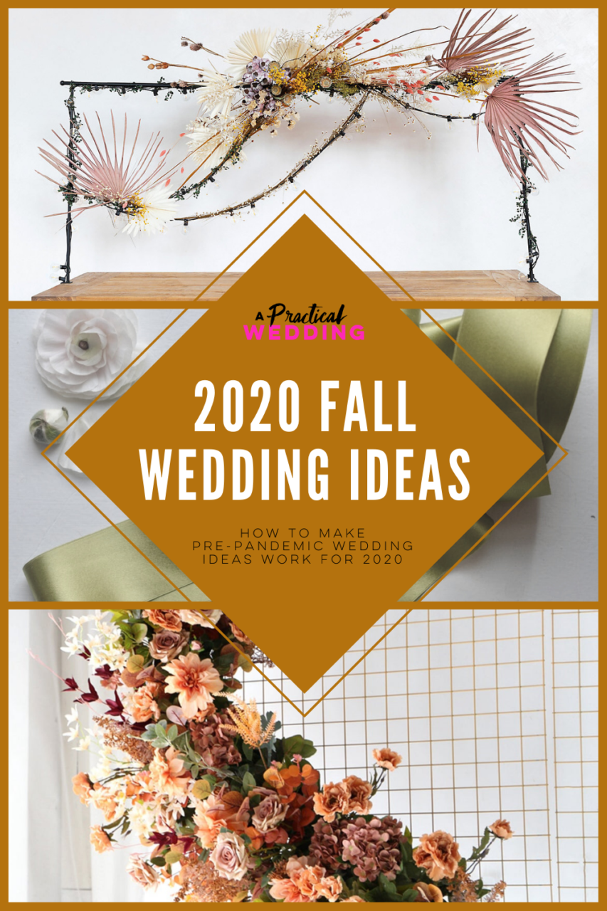 2020 Fall Wedding Ideas To Hit Save On | A Practical Wedding