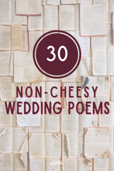 The Ultimate List of (Non-cheesy) Wedding Poems | A Practical Wedding