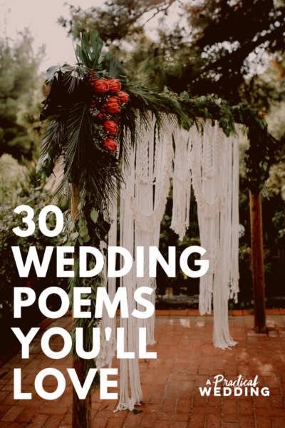 Wedding Poems: 30 Not At All Cheesy Ideas For Your Ceremony